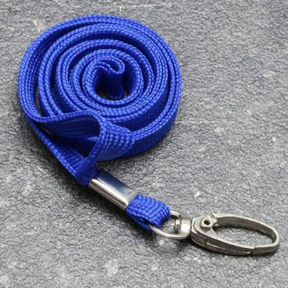 azul | con clip mosquetón Lanyard, 10 mm de ancho | SPRINTIS.ES