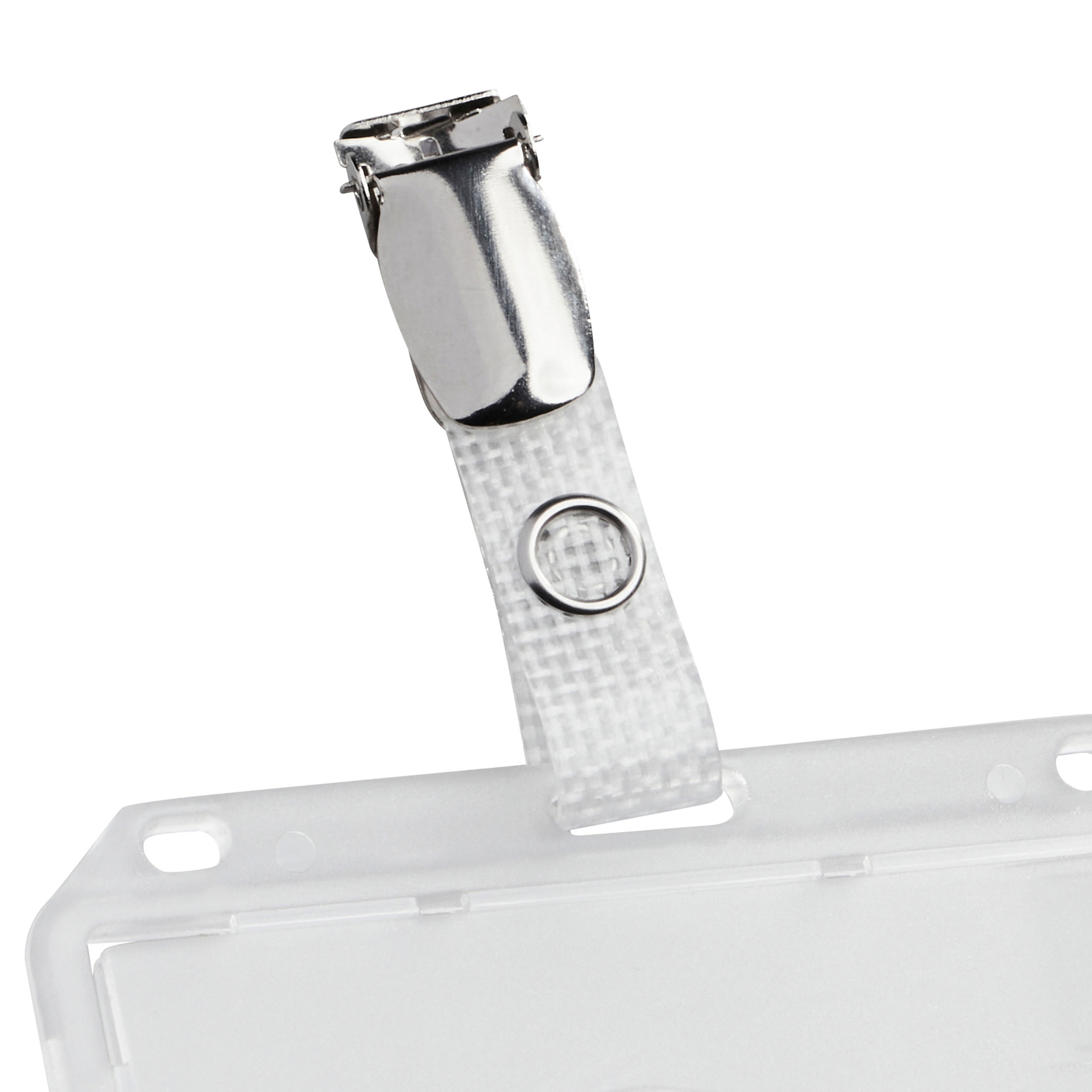 Clip para tarjetas identificativas, reforzado con hilos | SPRINTIS.ES